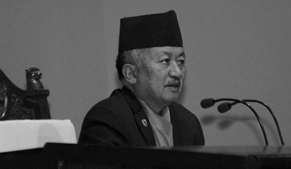 Constituent Assembly Chairman Subas Nembang, a key constitution drafter ...