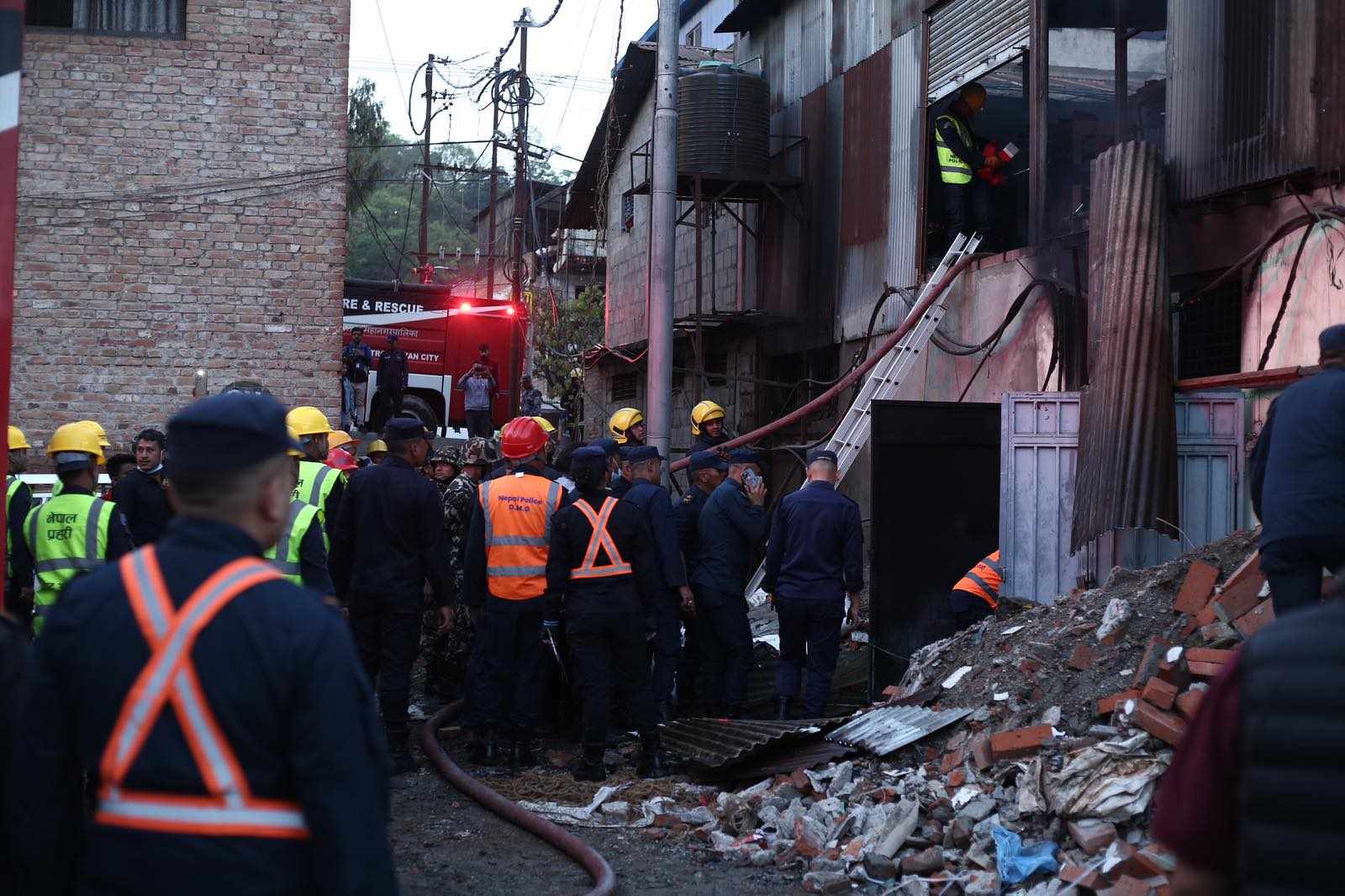 Fire in Balaju industrial area brought under control (Photo feature ...