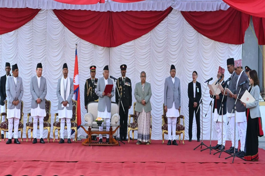 PM Karki inducts four new ministers in her cabinet - myRepublica - The ...