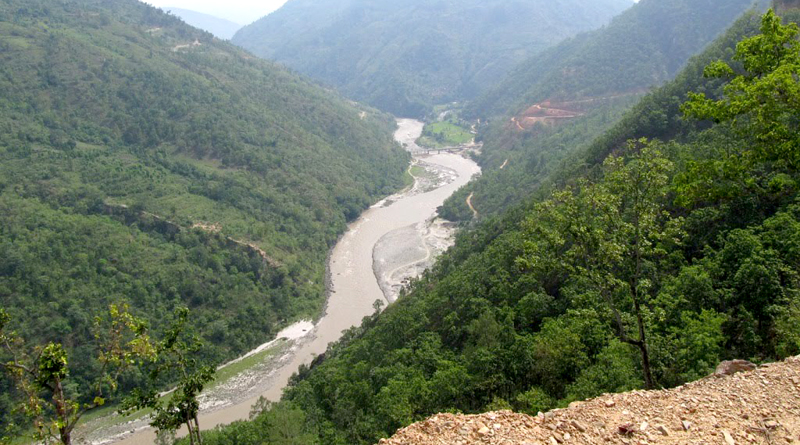 Landslide blocks Tamor River - myRepublica - The New York Times Partner ...